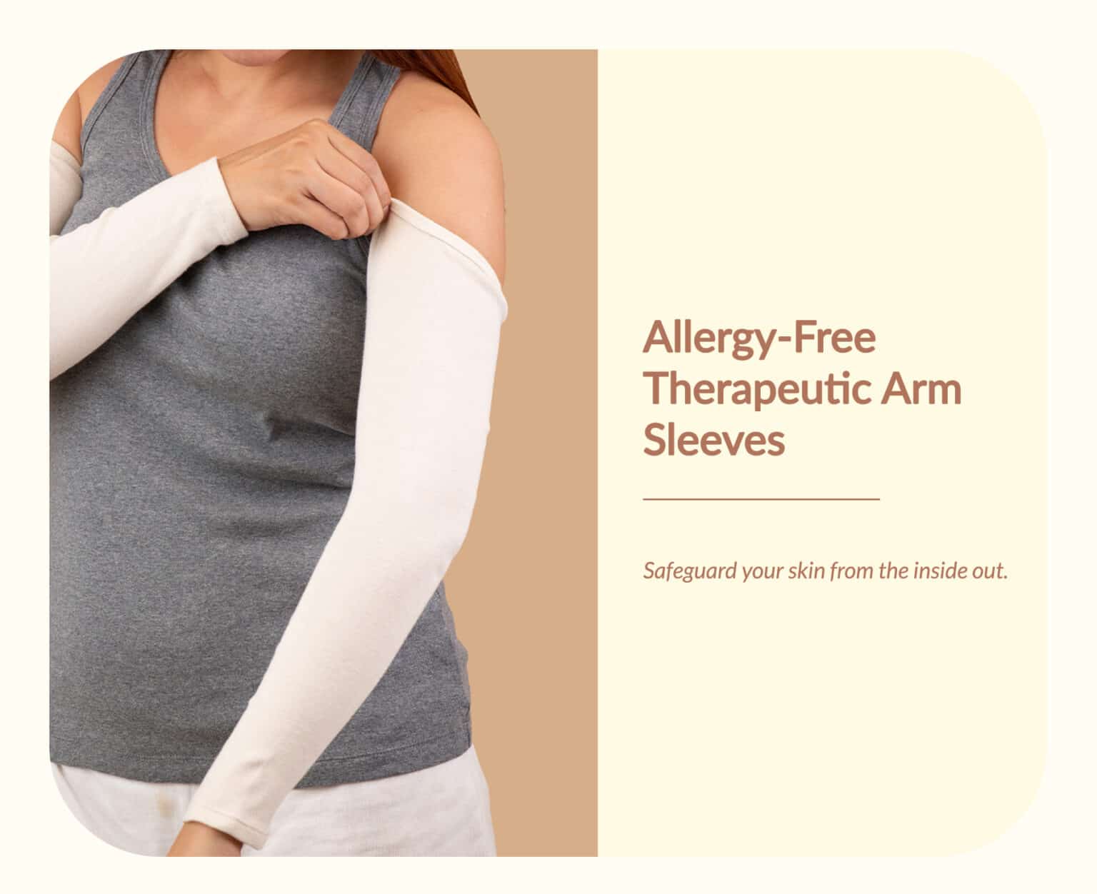 Allergy-Free Organic Cotton Arm Sleeves | Arm Protection | Arm Cover ...